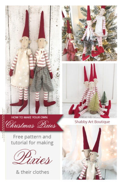 How to Make Christmas Pixies - Shabby Art Boutique