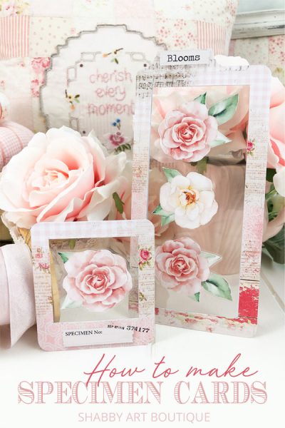 How to Make a Shabby Specimen Card - Shabby Art Boutique