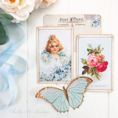 A Year of Vintage Postcards–September - Shabby Art Boutique