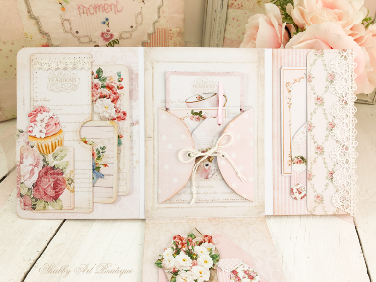 Rose Garden Tearooms Happy Mail Folder - Shabby Art Boutique