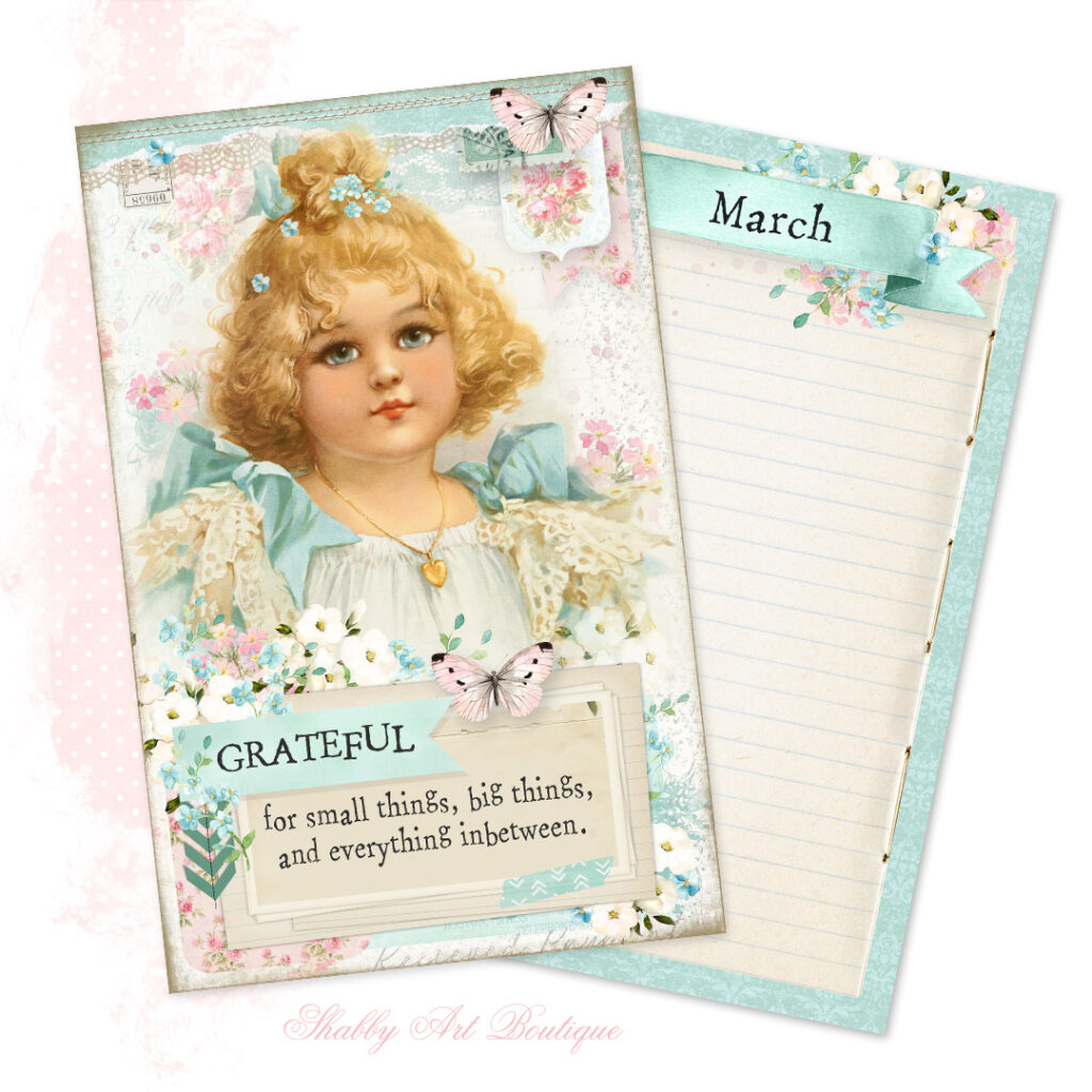 A Year of Gratitude ~ April Printables - Shabby Art Boutique