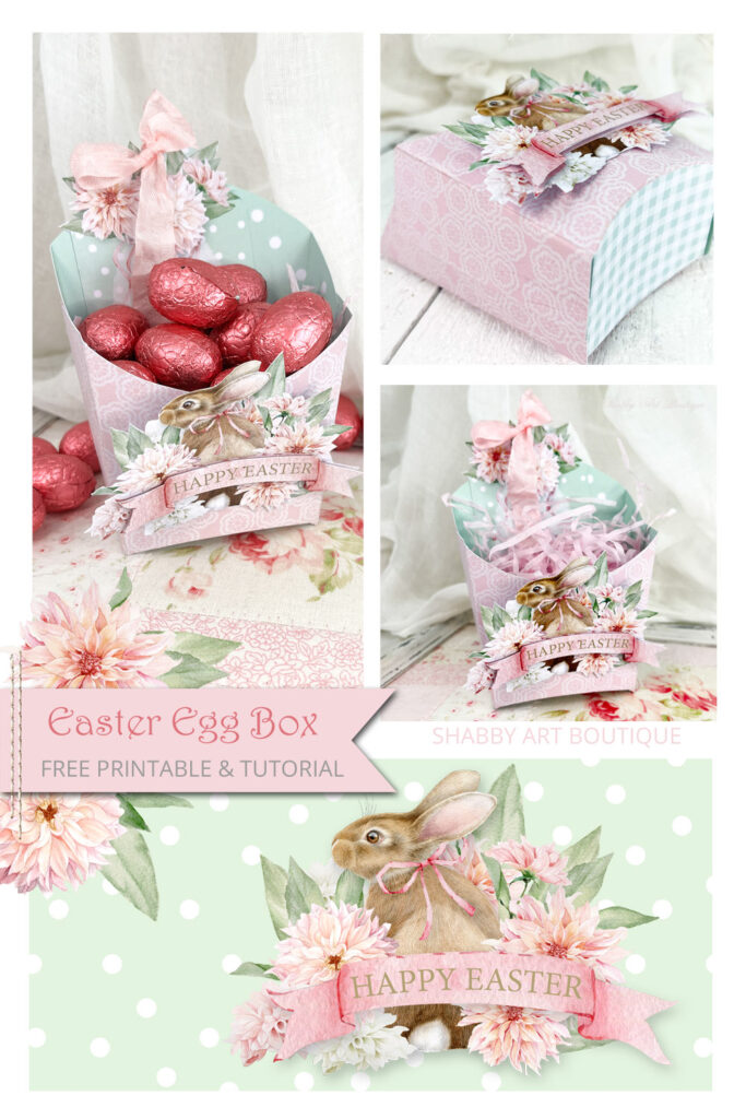 Beautiful Easter Egg Box - Shabby Art Boutique