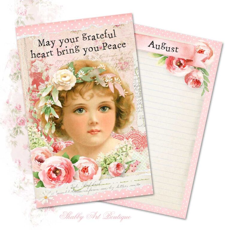 A Year of Gratitude ~ December Printable - Shabby Art Boutique