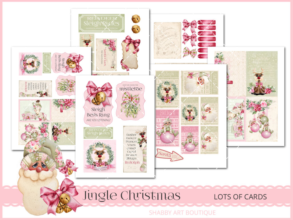 New - Jingle Christmas Digital Kit - Shabby Art Boutique