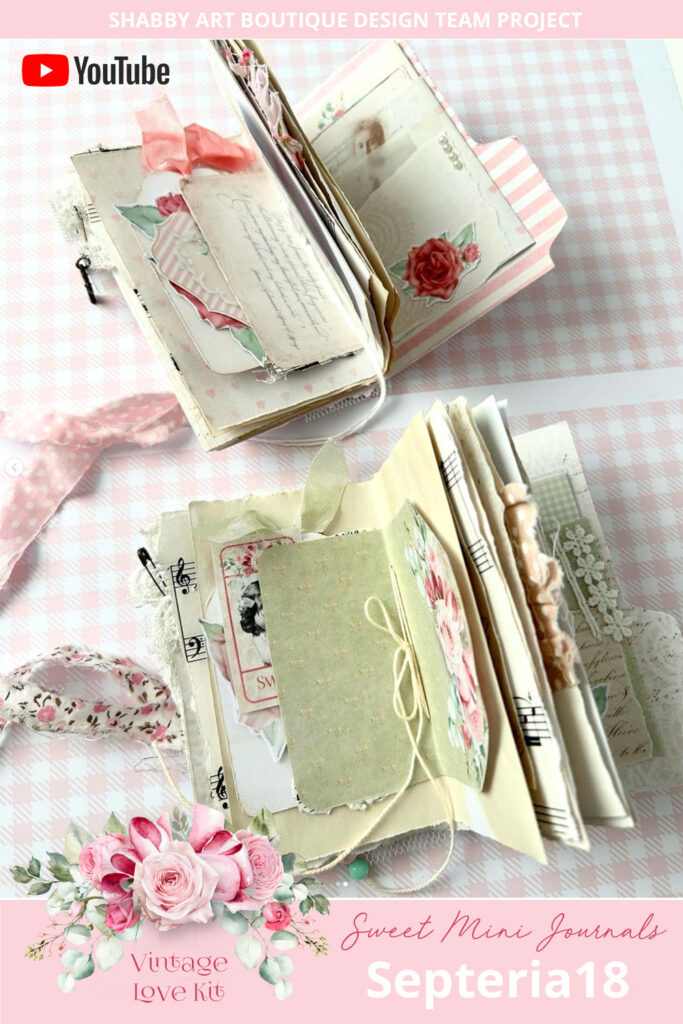 Vintage Love ~ Sandy's Sweet Mini Journals - Shabby Art Boutique