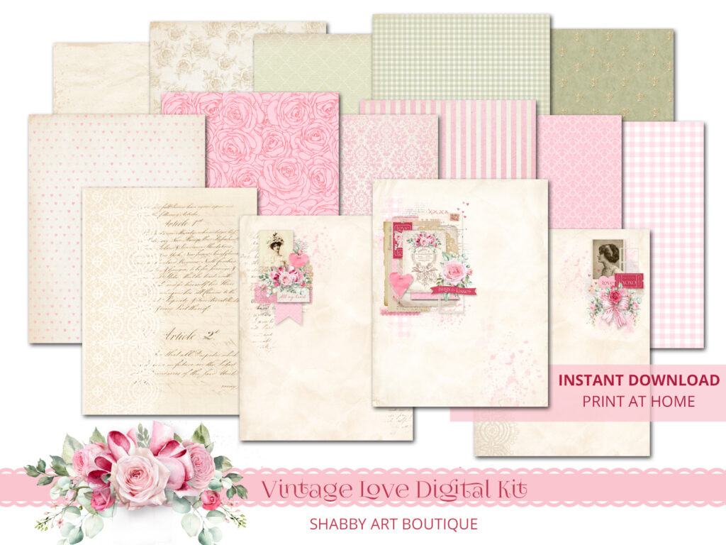 Vintage Love Digital Kit - Shabby Art Boutique