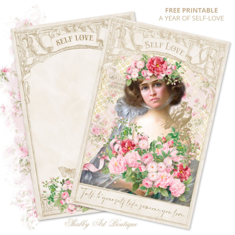 A Year of Self-Love ~ February Printables - Shabby Art Boutique