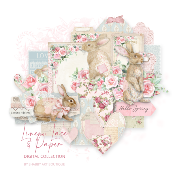 Linen, Lace & Paper ~ Free Mini Kit - Shabby Art Boutique