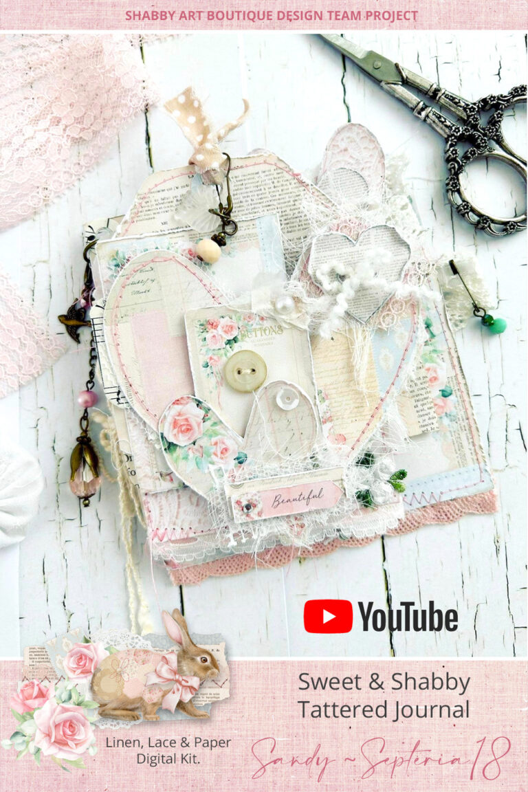 Sweet & Shabby Tattered Journal ~ Design Team Projects - Shabby Art ...