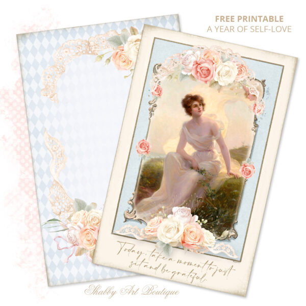 A Year of Self-Love ~ April Printables - Shabby Art Boutique
