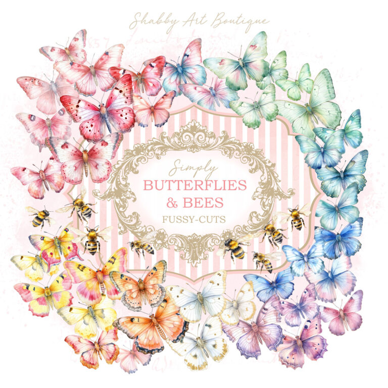 Free Printable Butterfly and Bee Tickets - Shabby Art Boutique