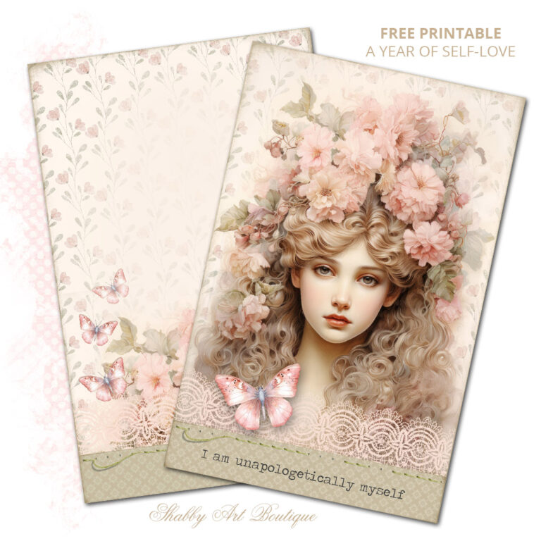 A Year of Self-Love ~ August Printable - Shabby Art Boutique