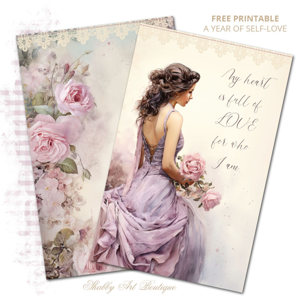 A Year of Self-Love ~ September Printable - Shabby Art Boutique