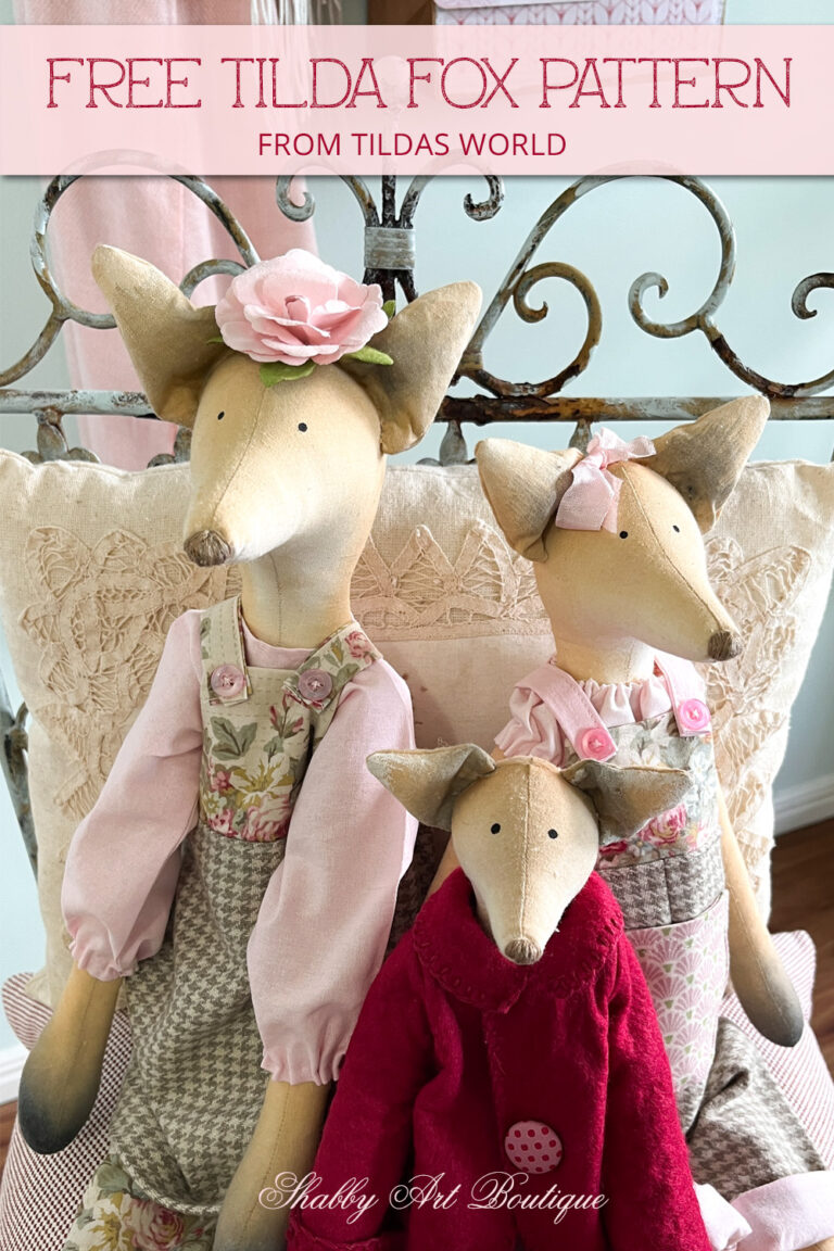 Crafting Whimsical Foxes for Autumn in the Craft Room - Shabby Art Boutique