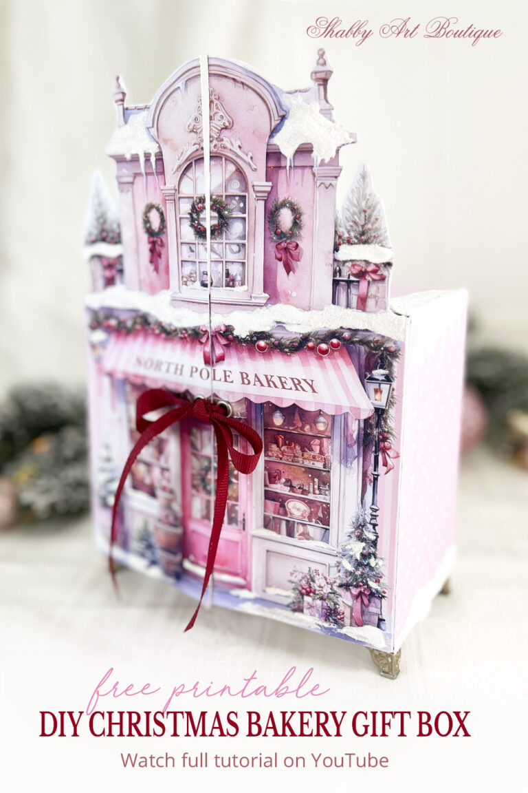 Simply Christmas - DIY Christmas Bakery Gift Box - Shabby Art Boutique