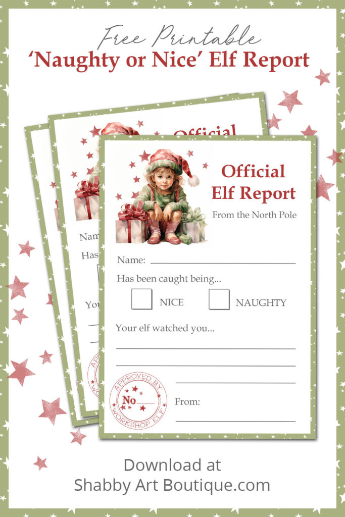 Get Ready for Christmas with the Naughty or Nice Official Elf Report ...