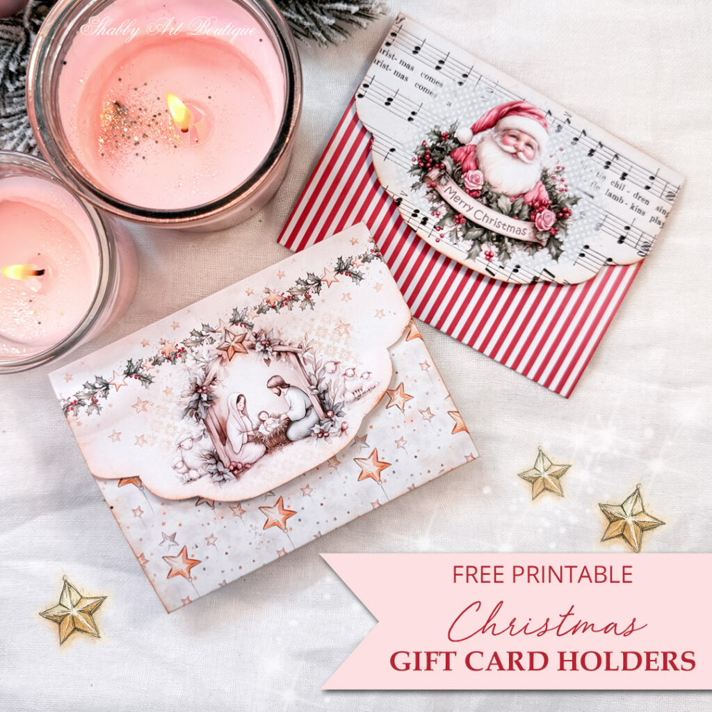 Simply Christmas: Free Printable Christmas Gift Card Holders - Shabby ...