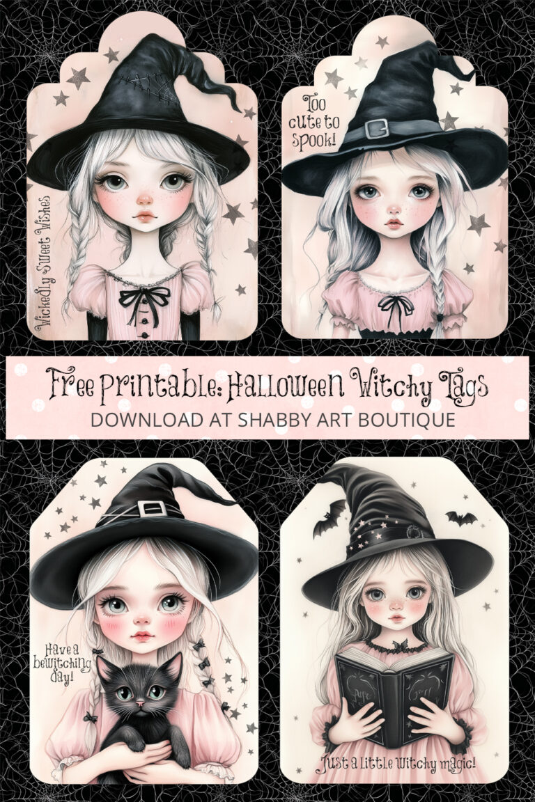 Sweet Witchy Tags: Free Printable - Shabby Art Boutique