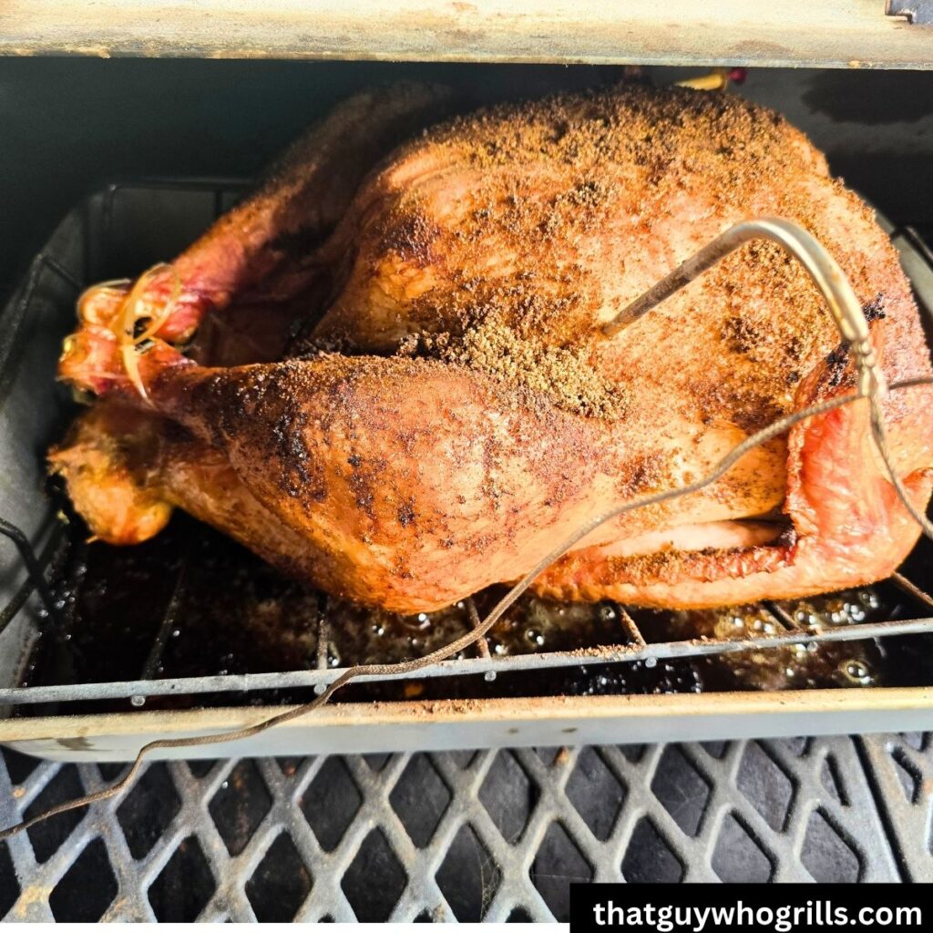 Smoked-Turkey-Smoking-in-Smoker - Shabby Art Boutique