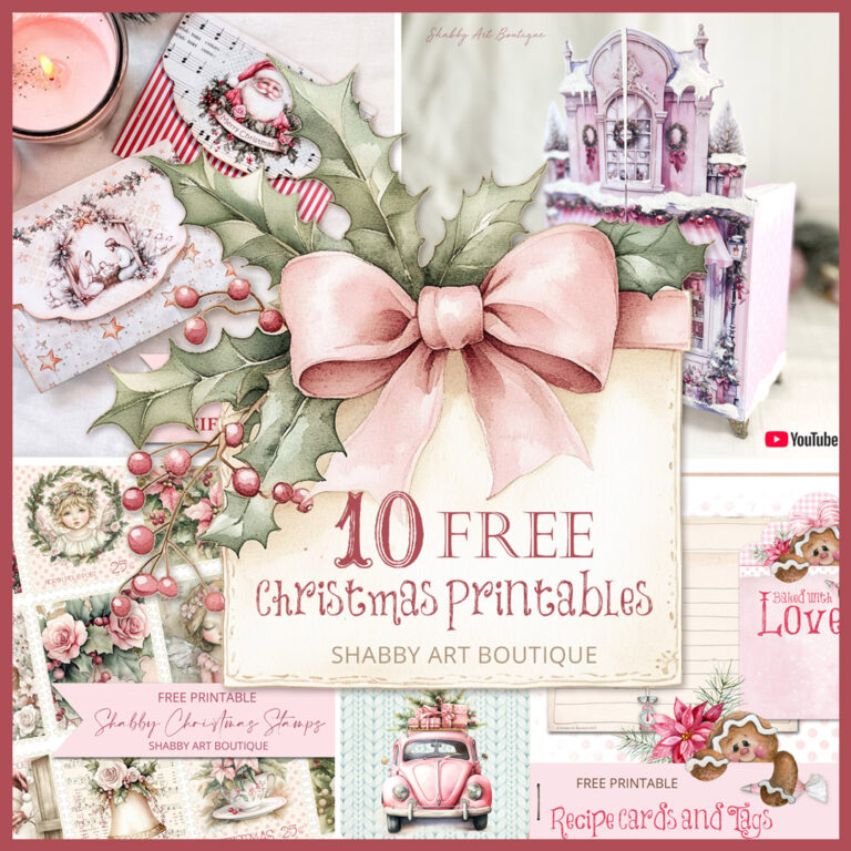 10 Free Christmas Printables from Shabby Art Boutique - Shabby Art Boutique