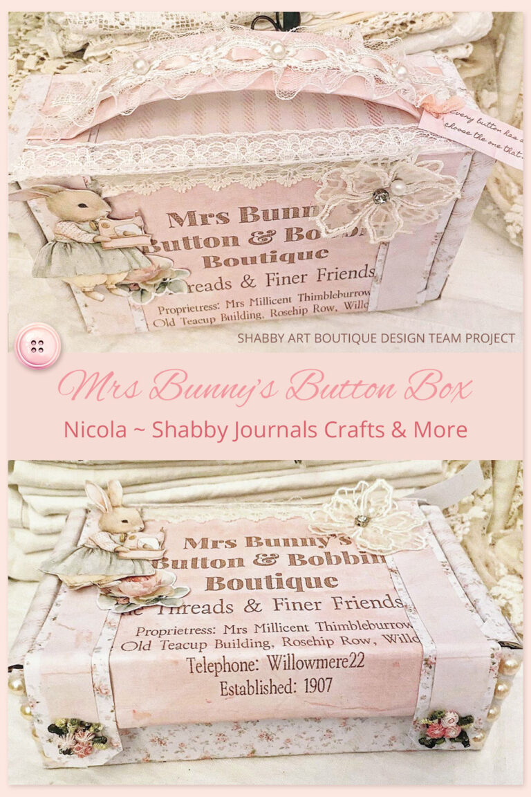 Shabby Art Boutique Design Team - Nicola of Shabby Journals Crafts ...