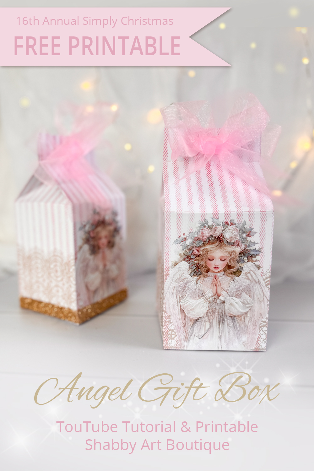 Shabby Art Boutique - Simply Christmas event - Angel Gift Box Free ...